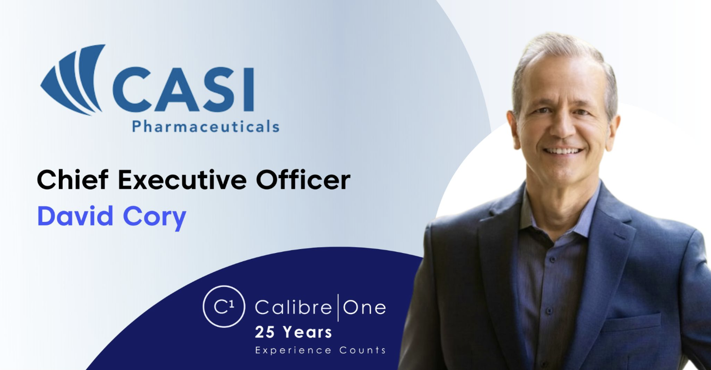 David Cory appointed as CEO at CASI Pharmaceuticals, Inc. - Calibre One