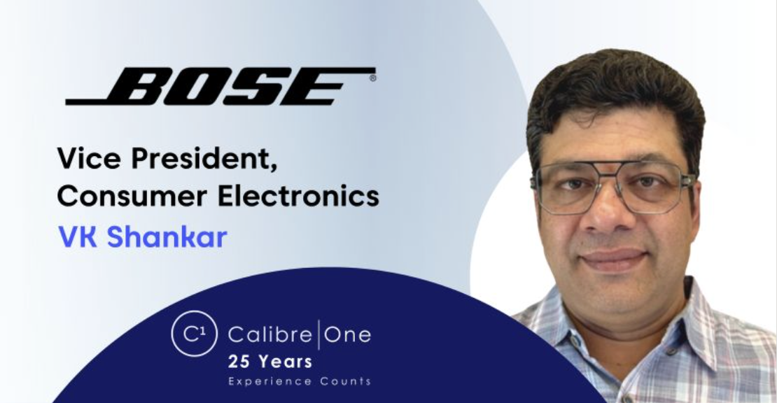VK Shankar appointed as Vice President, Consumer Electronics at Bose ...