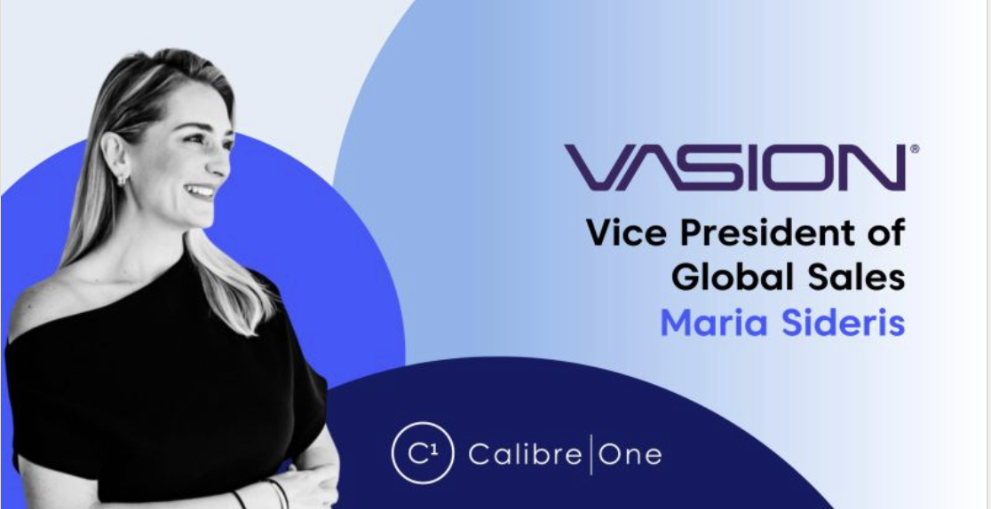 Maria Sideris appointed as Vice President of Global Sales at Vasion ...